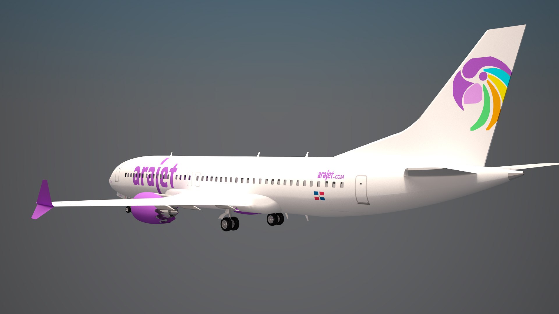 3D Arajet Air Boeing 737 Max 8 model - TurboSquid 1987615