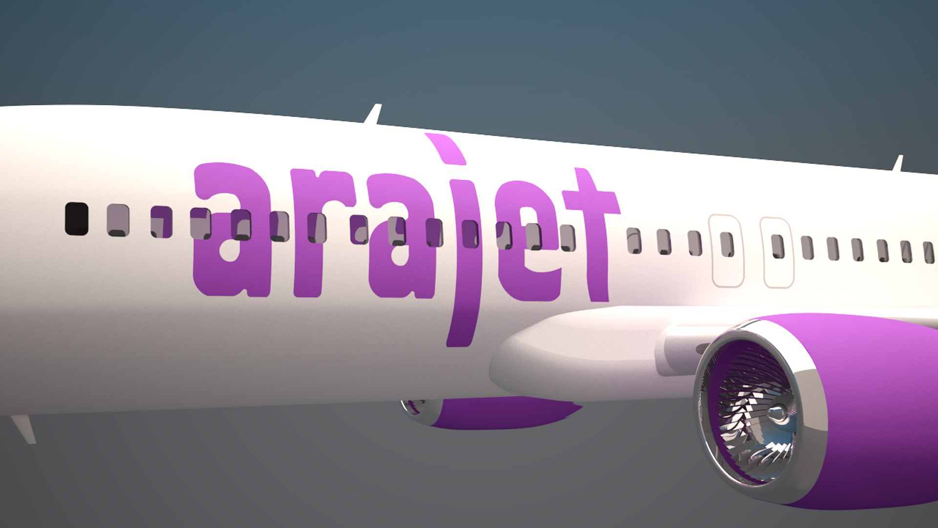 3D Arajet Air Boeing 737 Max 8 model - TurboSquid 1987615