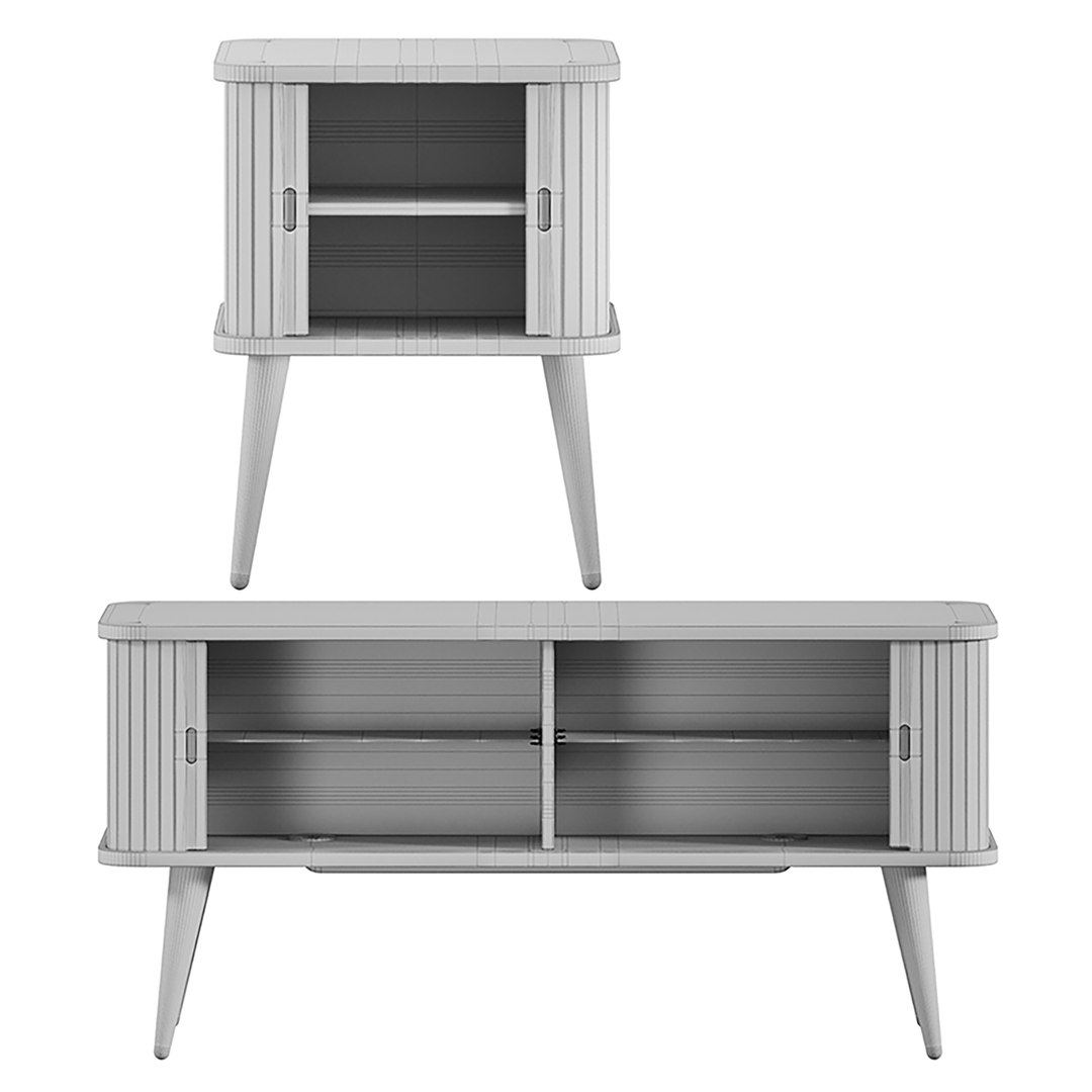 3D Table And Nightstand Grayson - TurboSquid 2050185