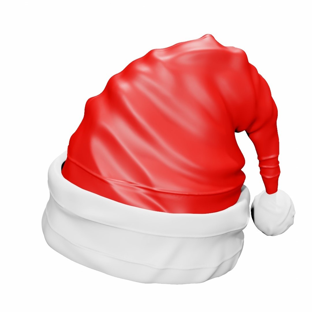 3D Santa claus hat cap christmas hat xmas hat red hat model ...