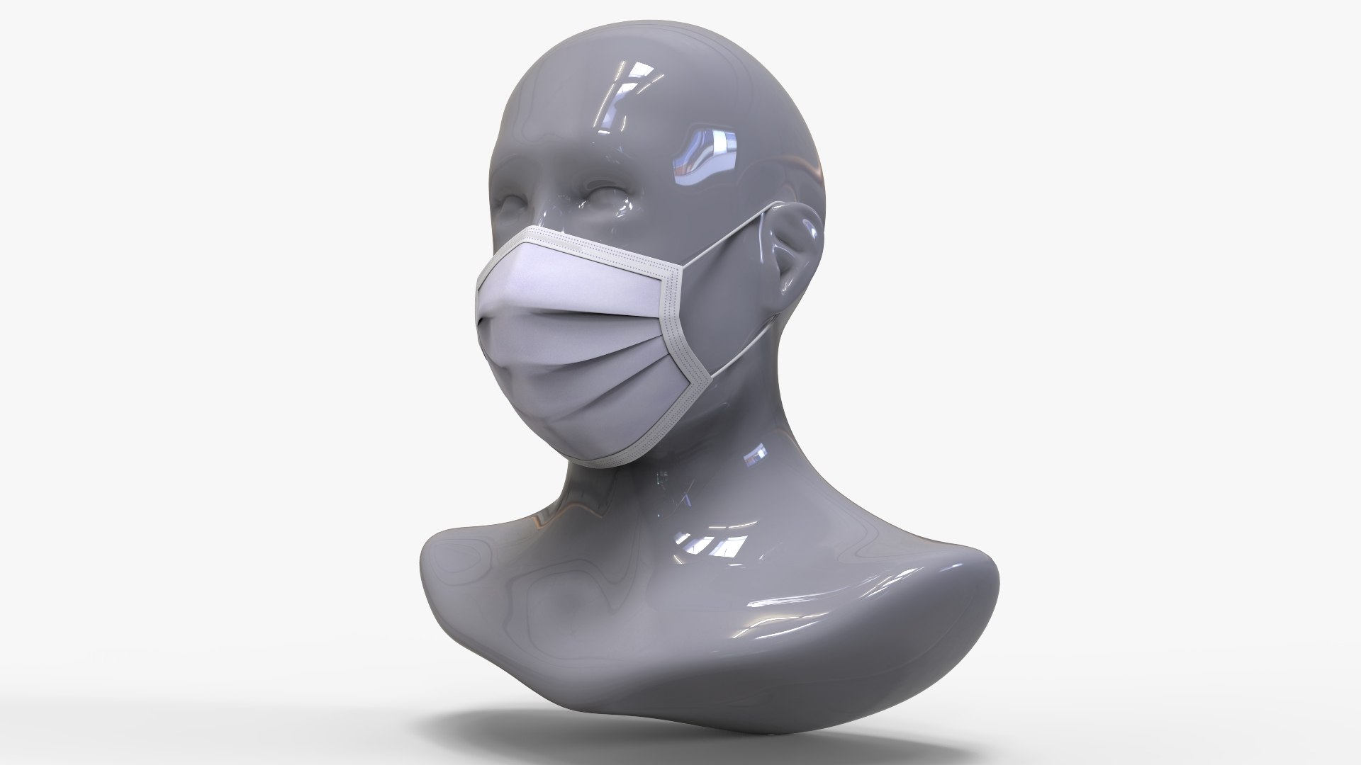Surgical Mask 3D Model - TurboSquid 1554198