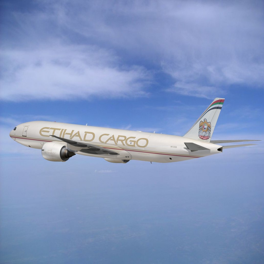Boeing 777-200f Cargo 3d Max