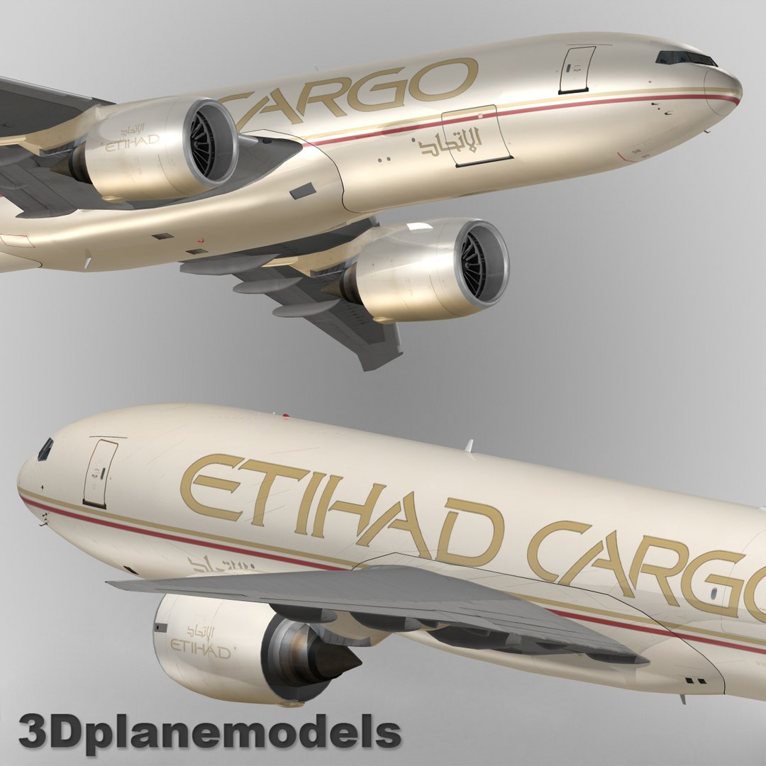 Boeing 777-200f Cargo 3d Max