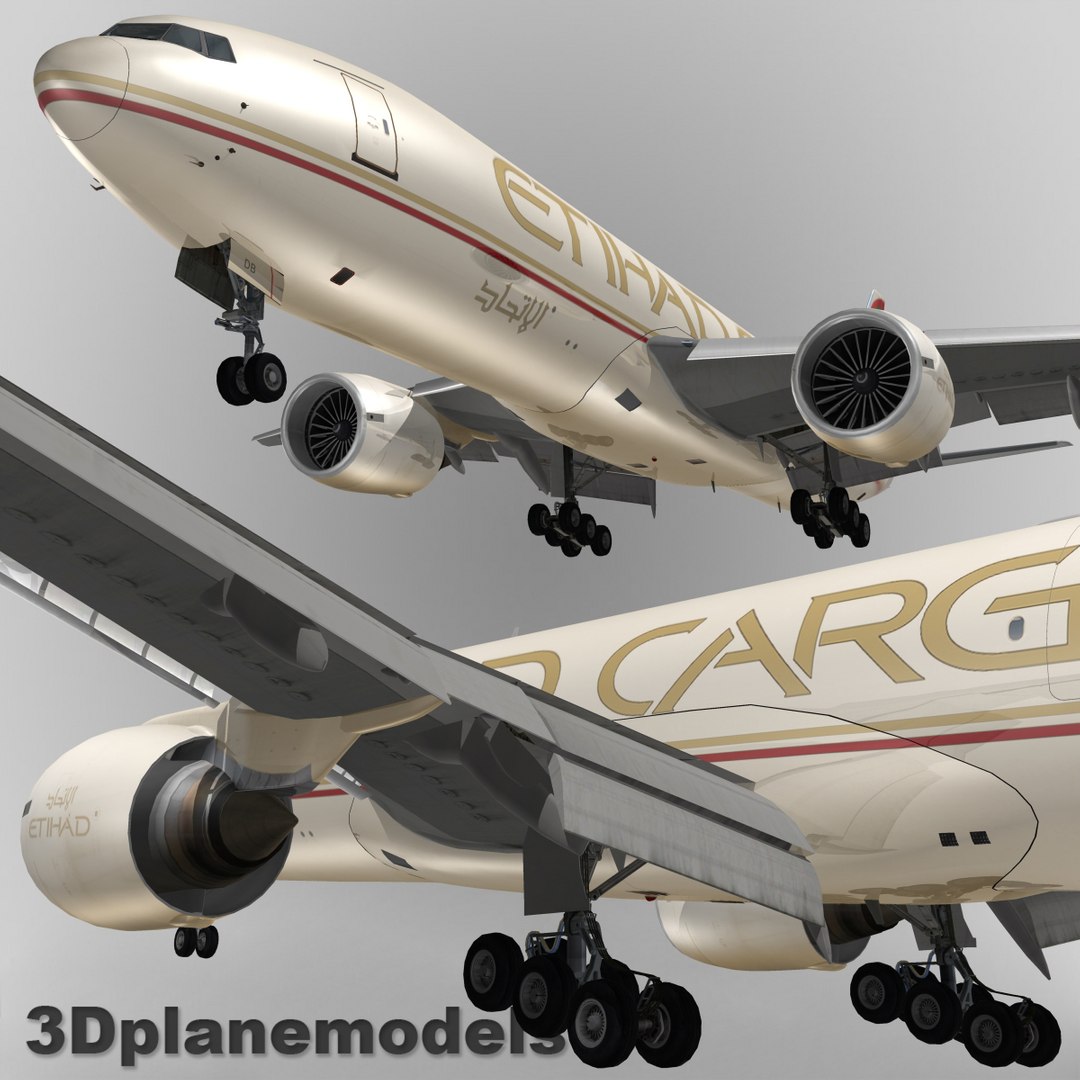 Boeing 777-200f Cargo 3d Max