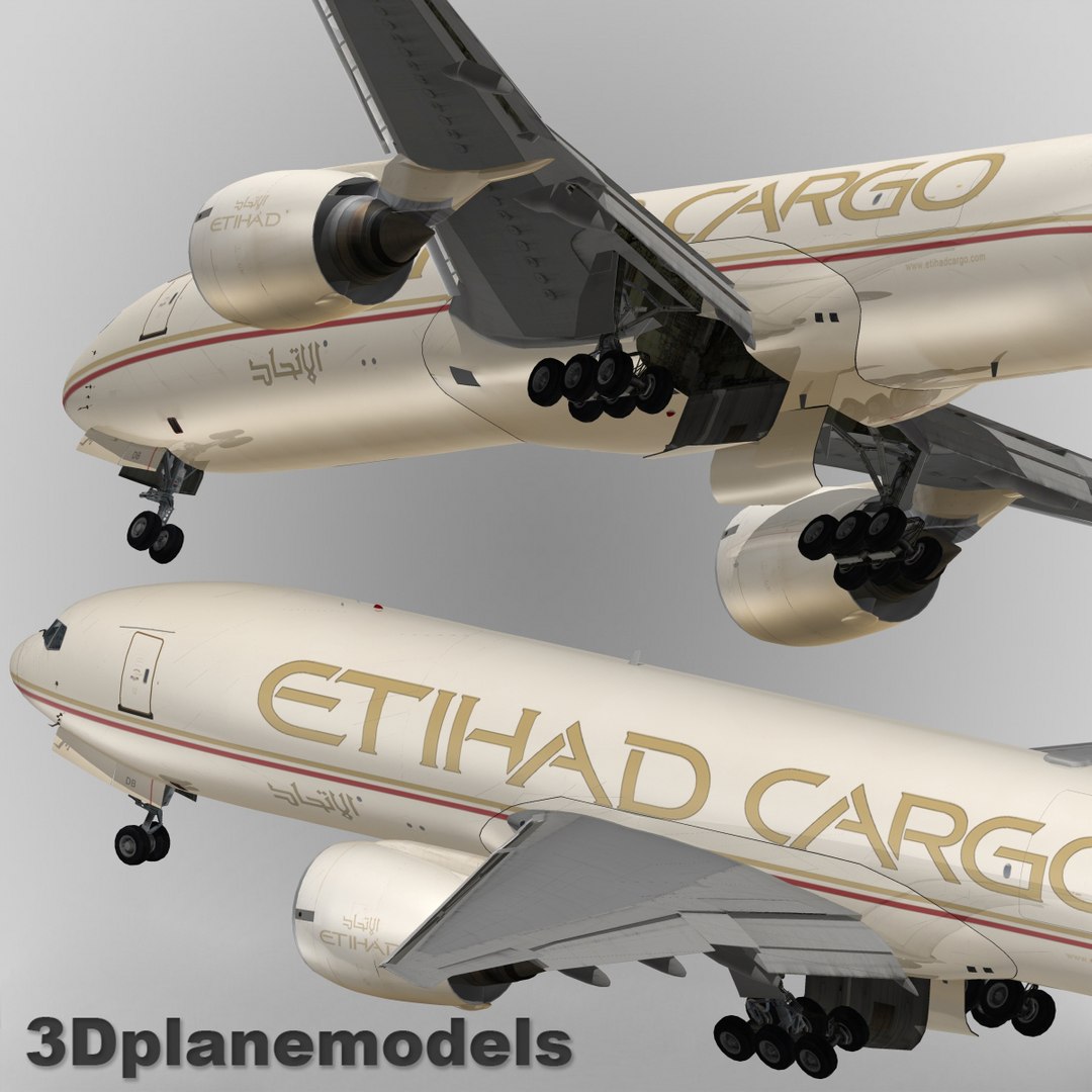 Boeing 777-200f Cargo 3d Max