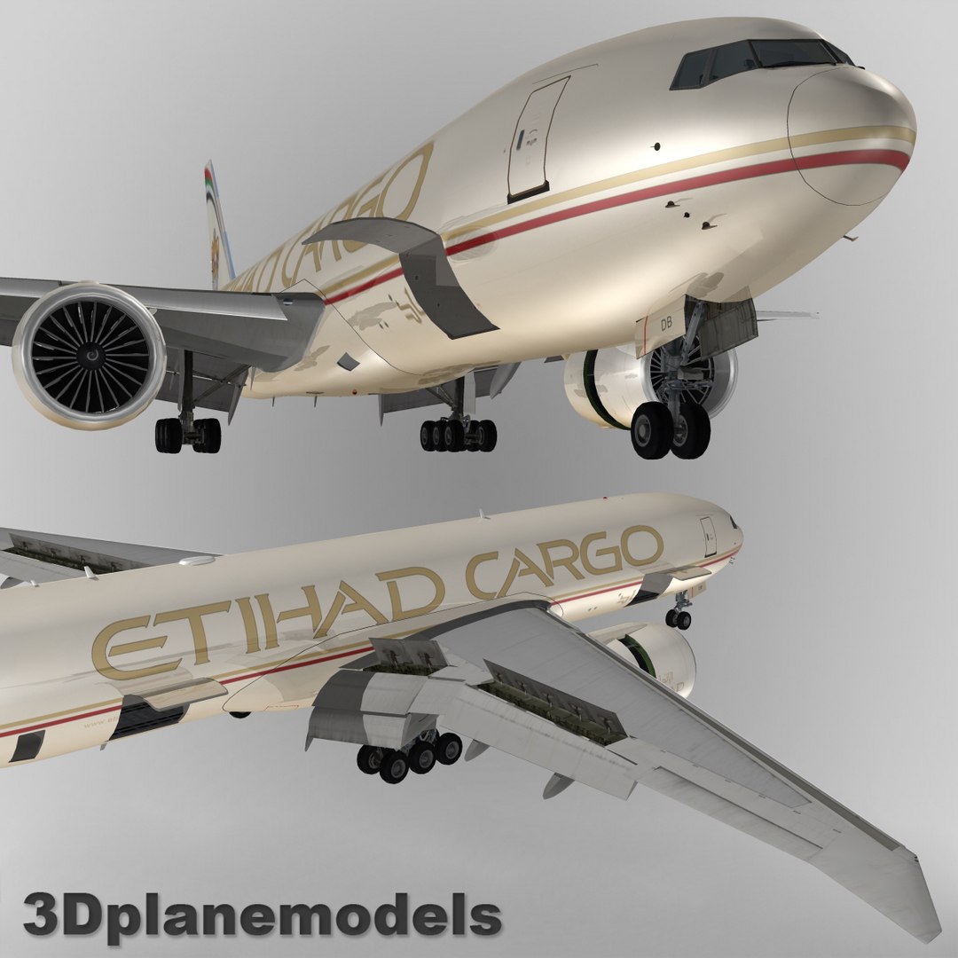 Boeing 777-200f Cargo 3d Max