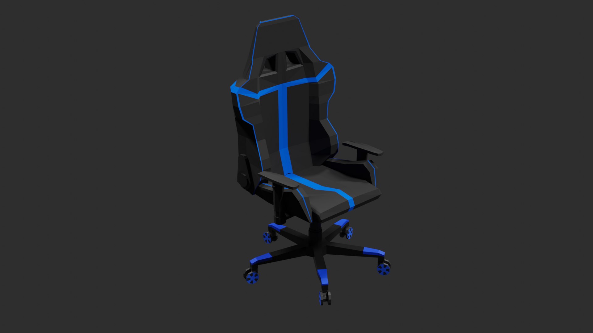 modelo 3d Silla para juegos estilo Lowpoly - TurboSquid 1731864