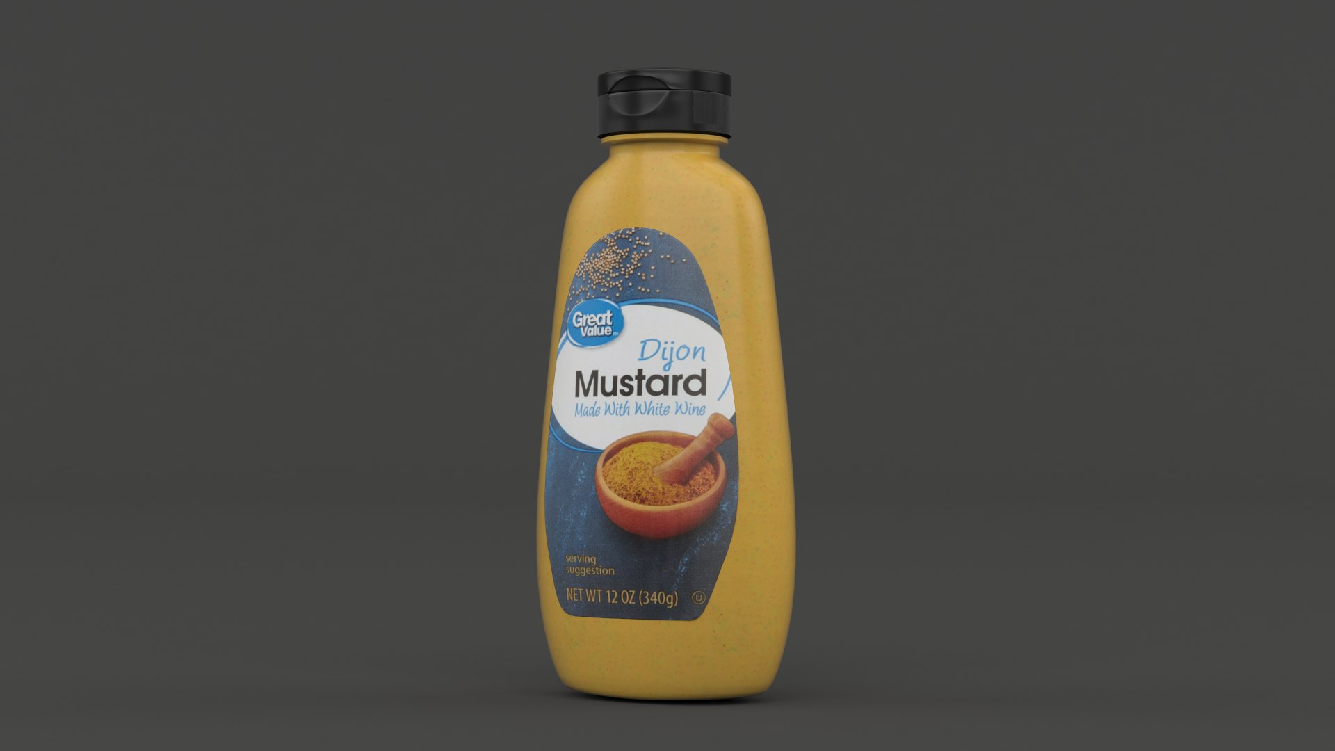 3D Mustard Bottle Model - TurboSquid 2010690