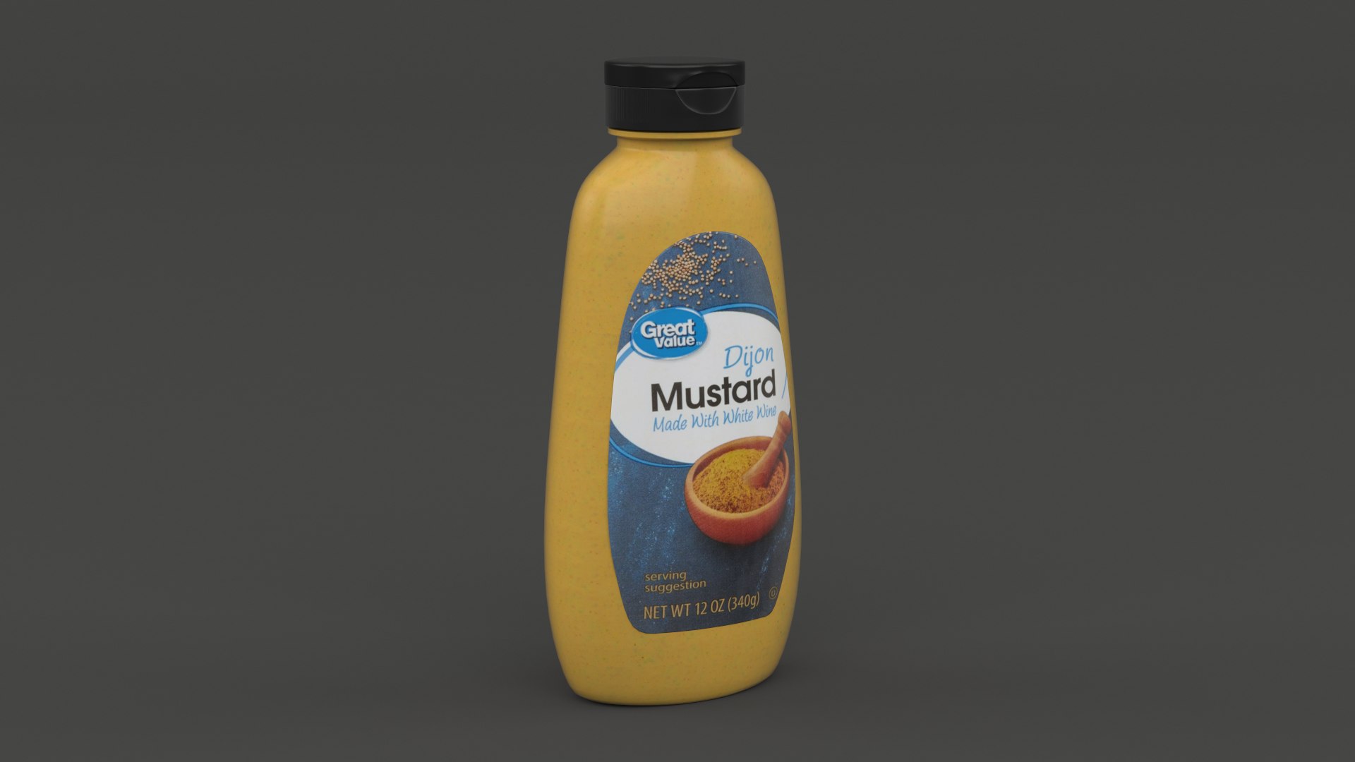 3D Mustard Bottle Model - TurboSquid 2010690