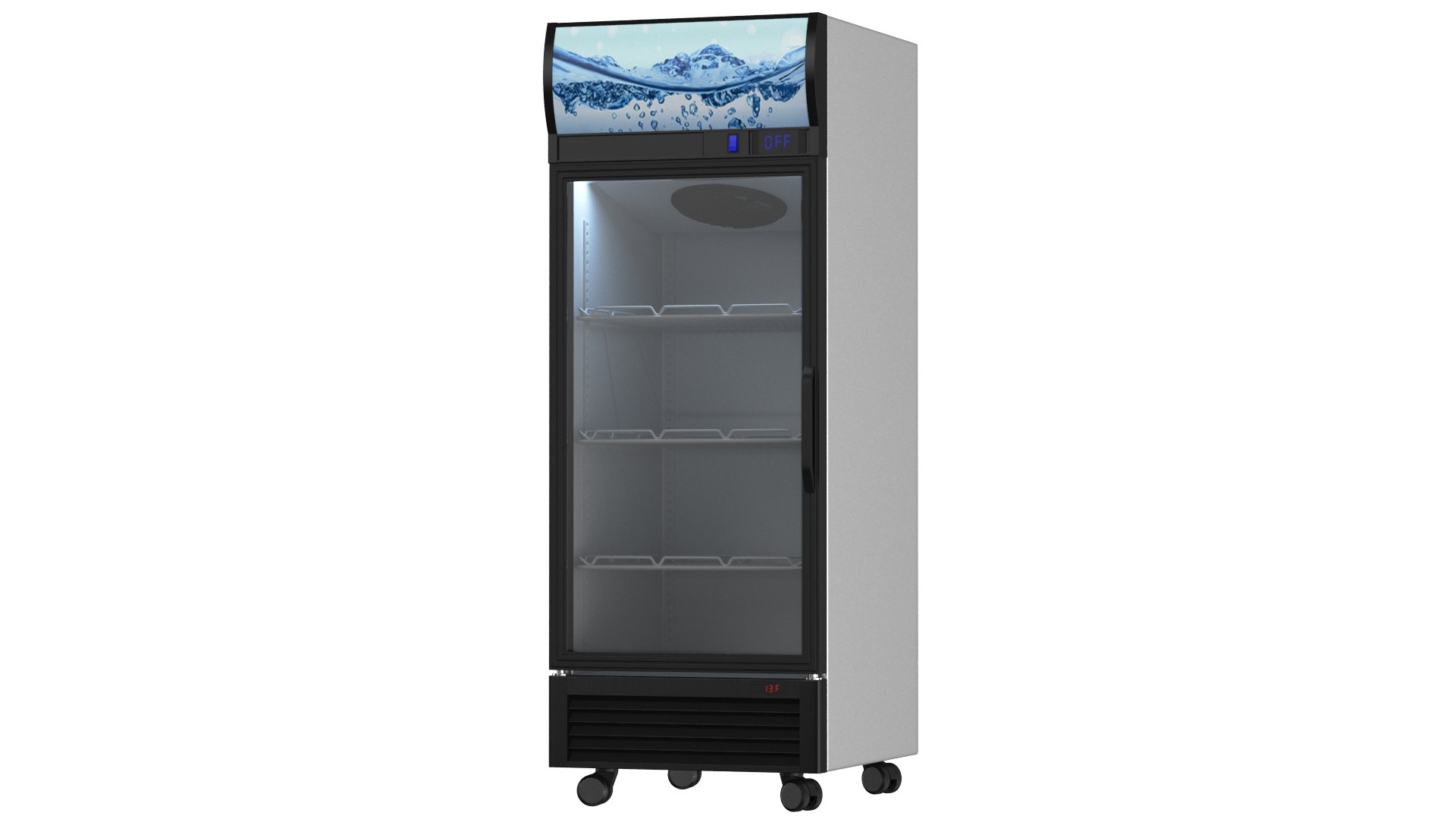 Detailed Single Door Commercial Fridge 3D model - TurboSquid 2031874