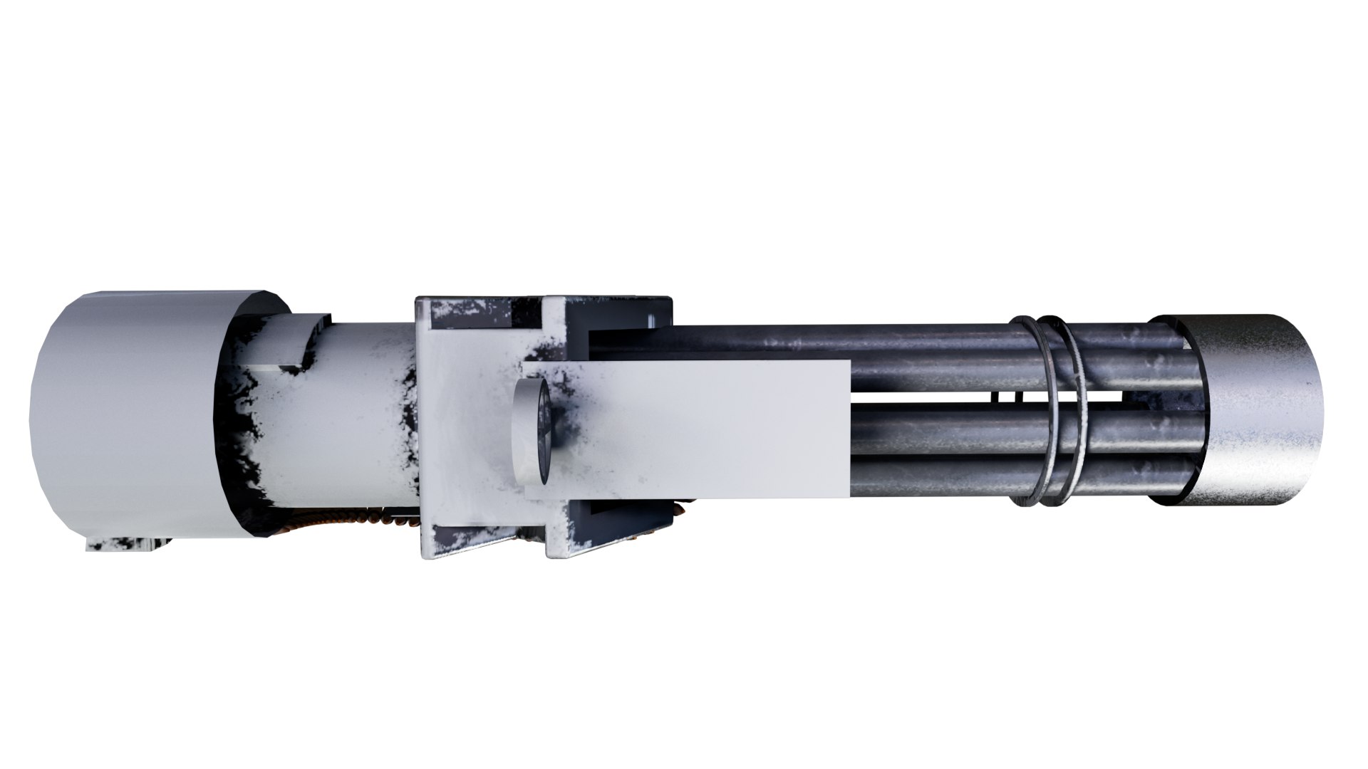 3D Model Animated Textured Gatling Gun - TurboSquid 1792648