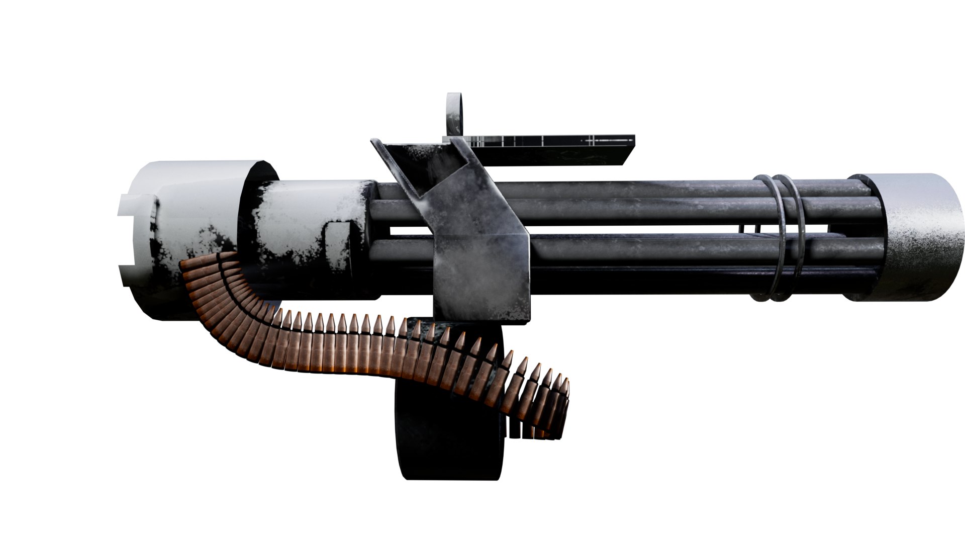 3D Model Animated Textured Gatling Gun - TurboSquid 1792648