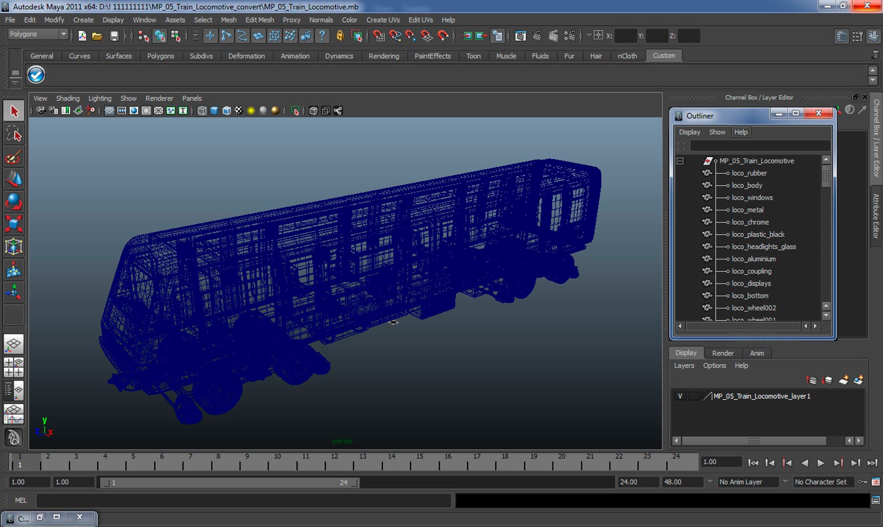 3D mp 05 train locomotive model - TurboSquid 1272083