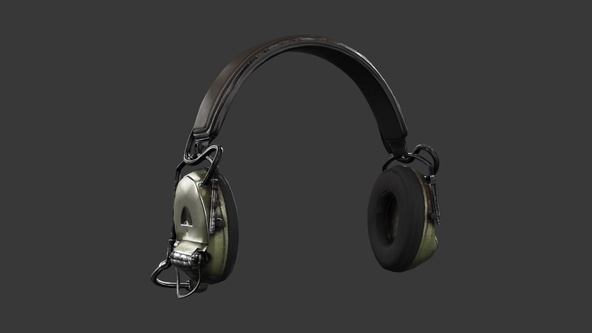 3D Model Tactical Comms Headset With Mic - Game Ready - TurboSquid 2426084