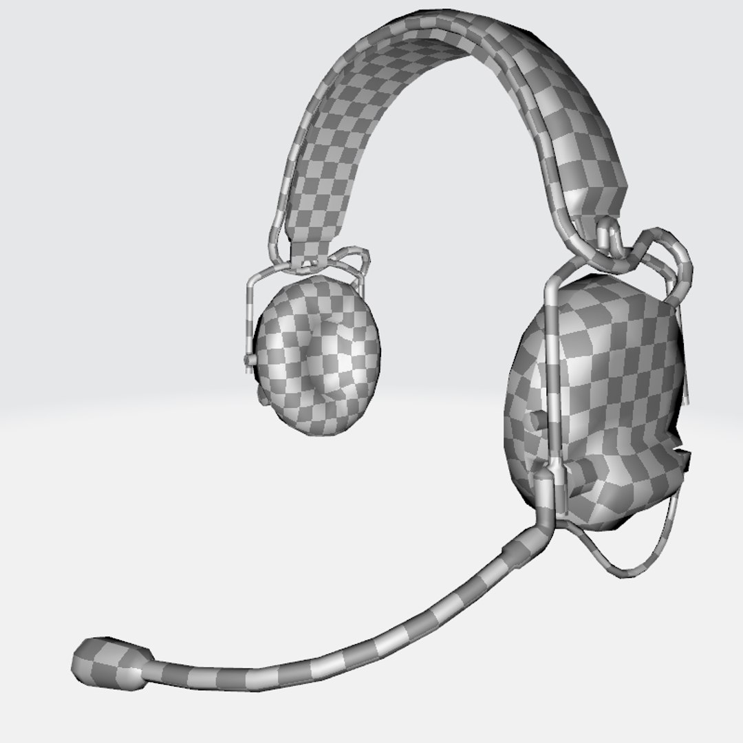3D Model Tactical Comms Headset With Mic - Game Ready - TurboSquid 2426084