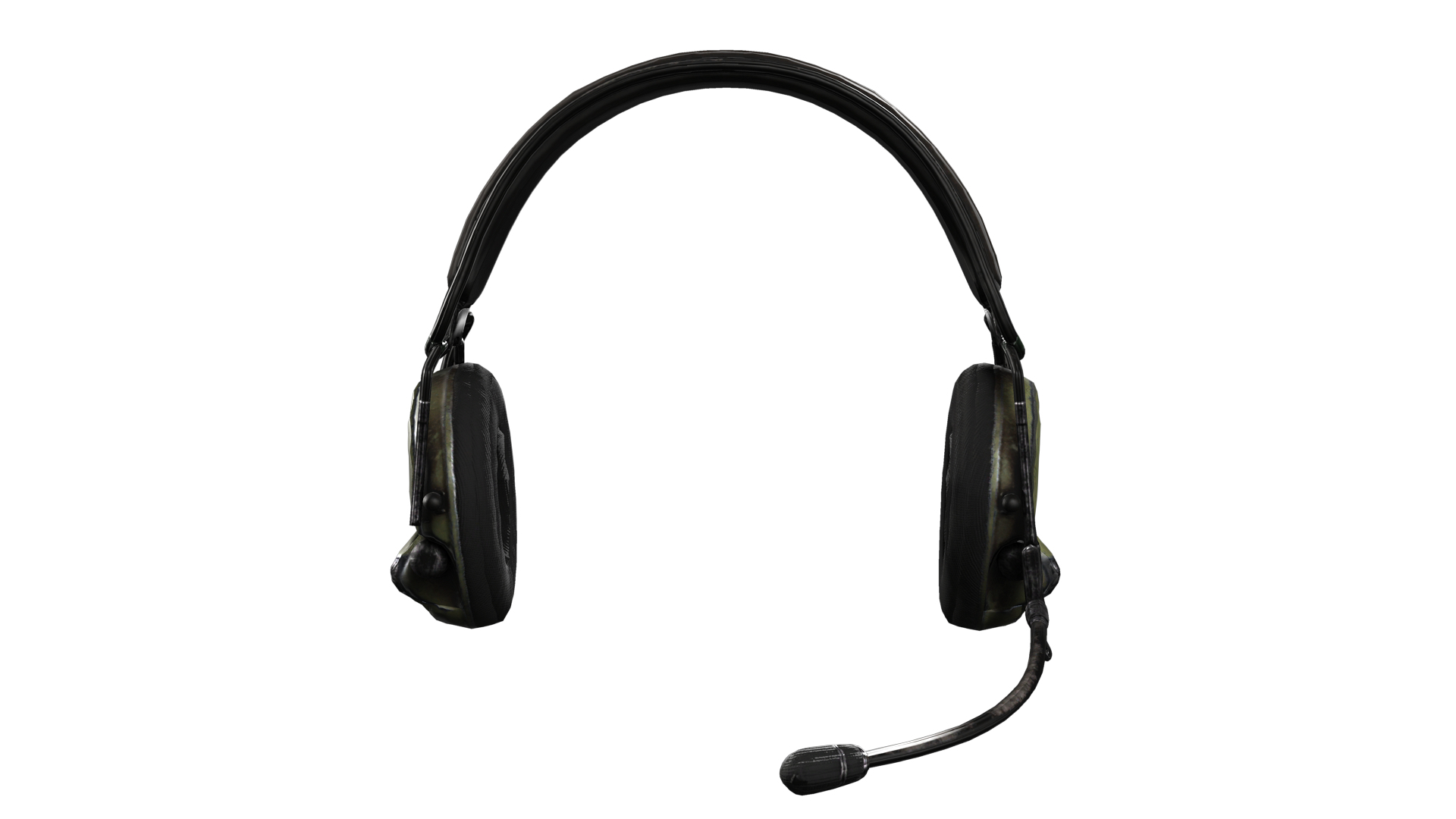 3D Model Tactical Comms Headset With Mic - Game Ready - TurboSquid 2426084
