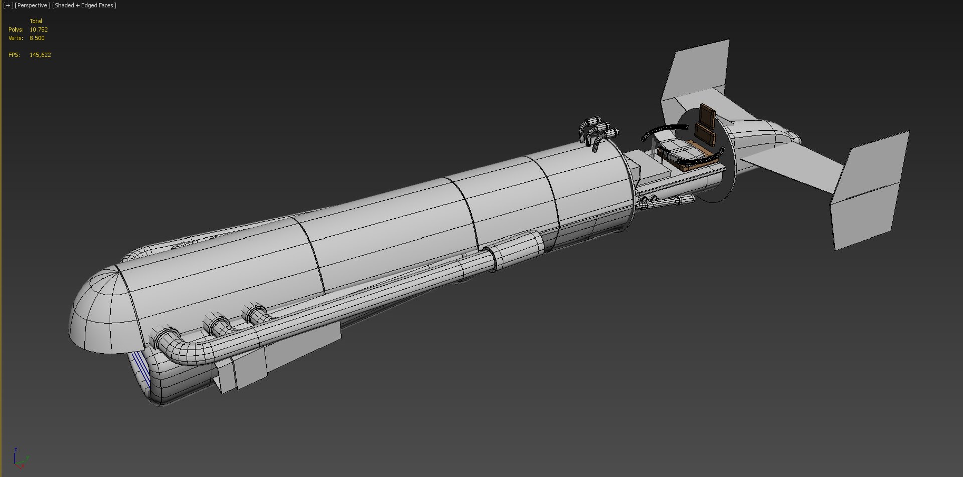 3d Model Spacecraft Sci Fi