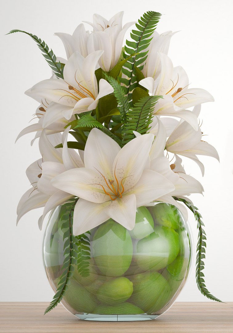 Decorative Bouquet Flowers 3D Model - TurboSquid 1326769