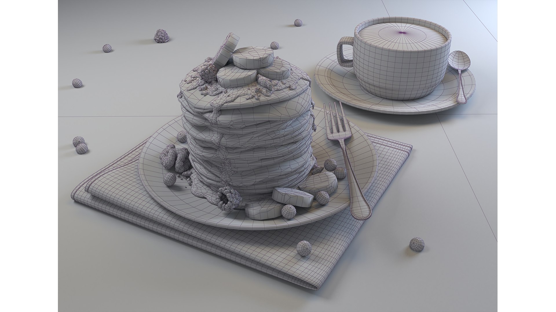 Pancake Model - TurboSquid 2000062