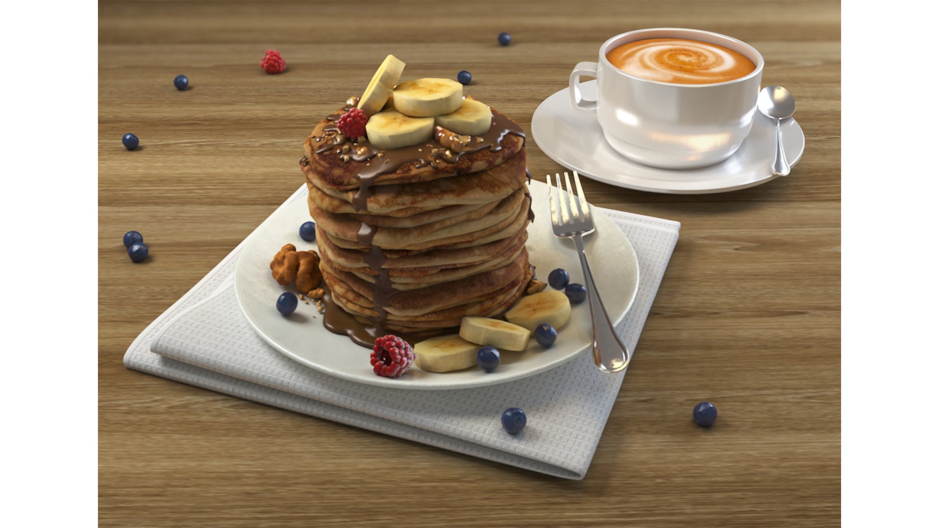 Pancake Model - TurboSquid 2000062