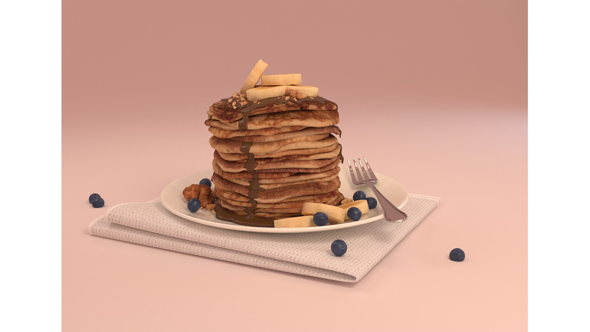 Pancake Model - TurboSquid 2000062