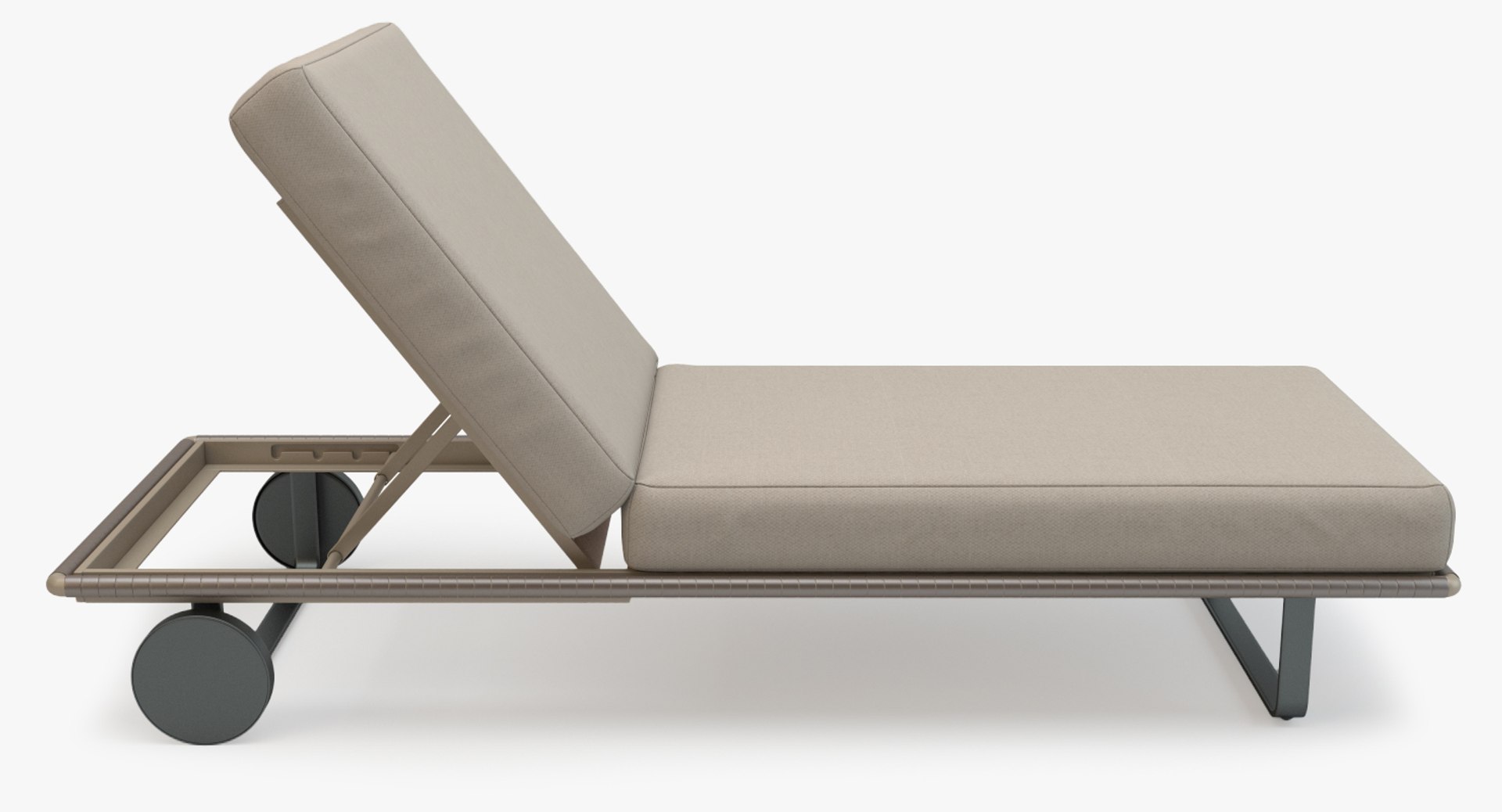 3d Model Kettal Bitta Deckchair Deck