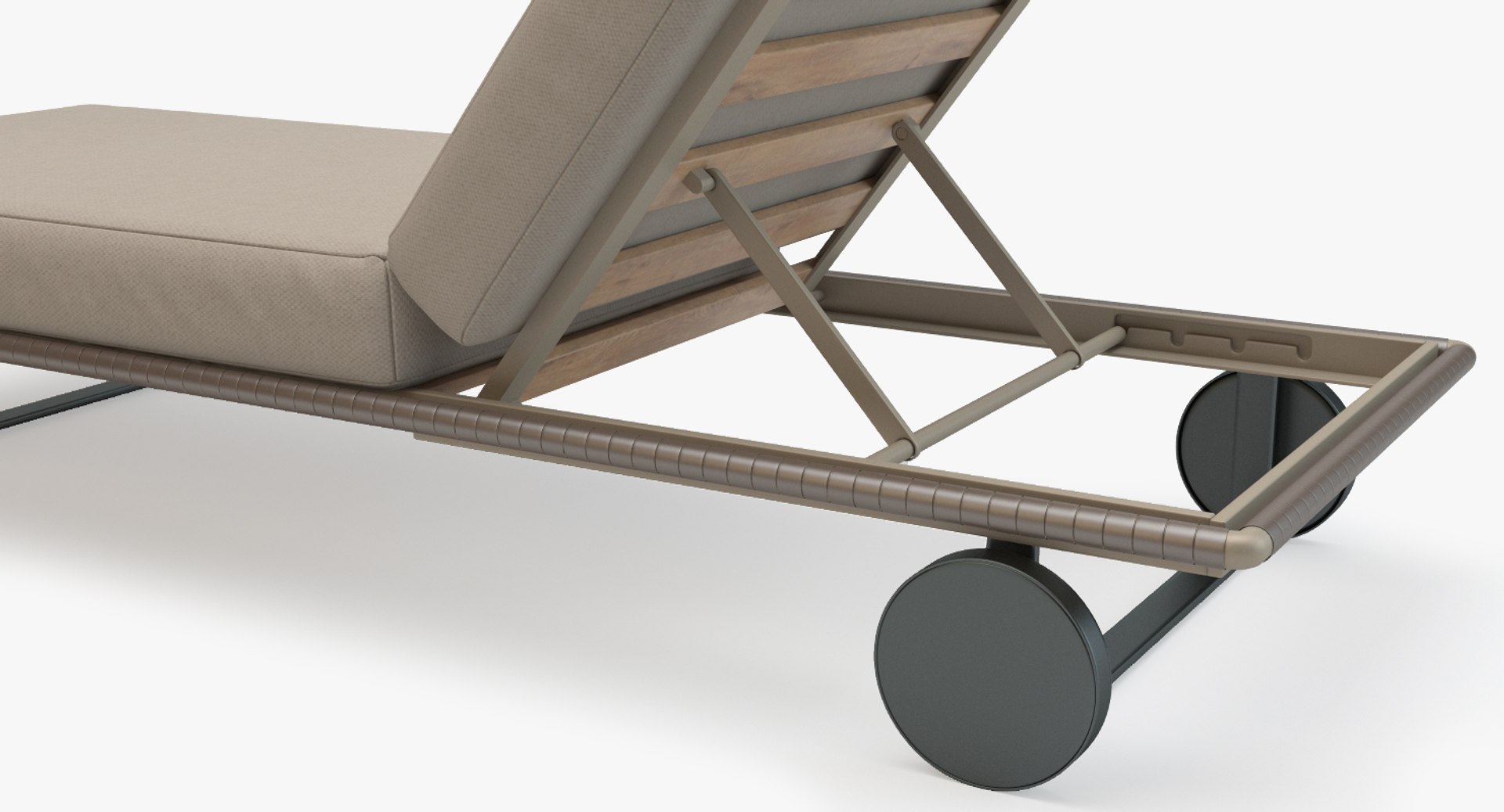 3d Model Kettal Bitta Deckchair Deck