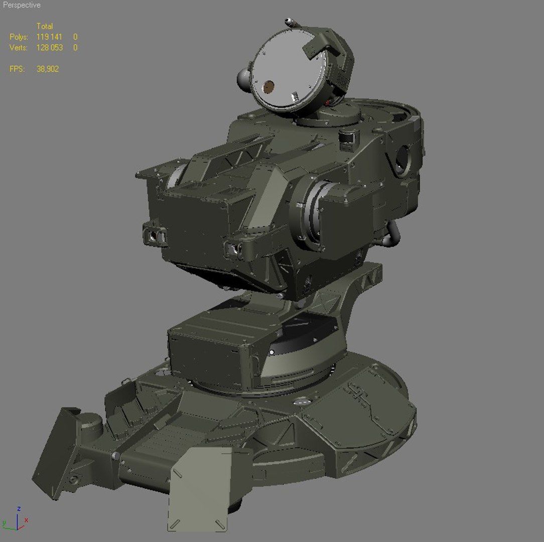 Guns Turret 3d Max