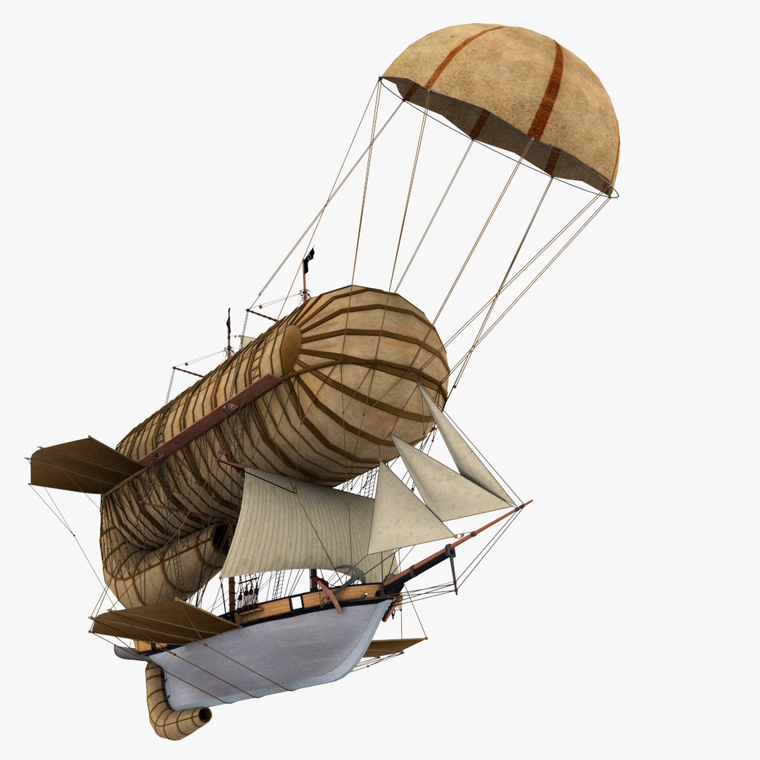 3d Fantasy Flying Ship
