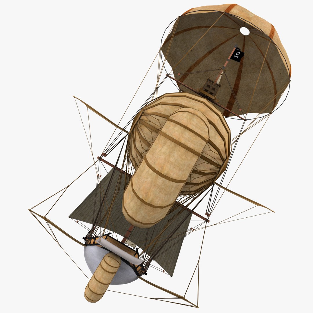 3d Fantasy Flying Ship