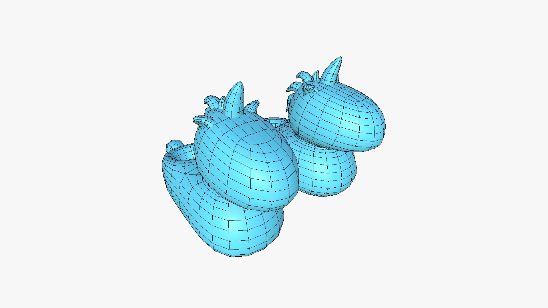 3D model Slippers E01 Blue Unicorn - Costume Character Design ...