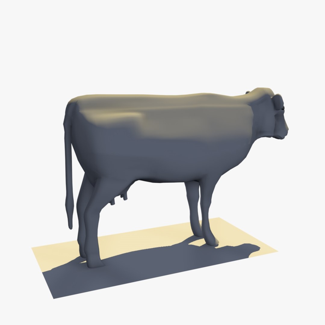 3D Model Realistic Base Mesh Cow - TurboSquid 1152466