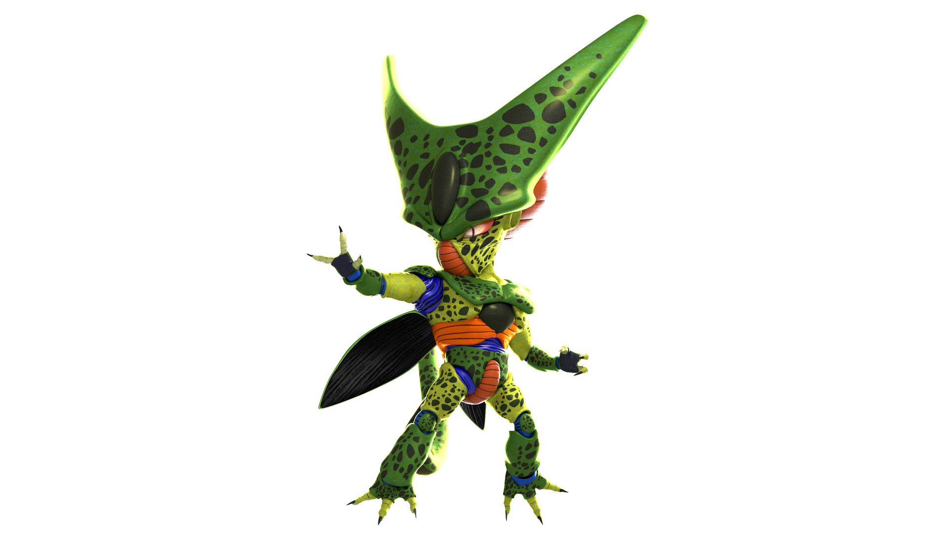 Dragon Ball Sharu Seru Silu Siru Seru Q Version Cartoon Cell 3D Model ...