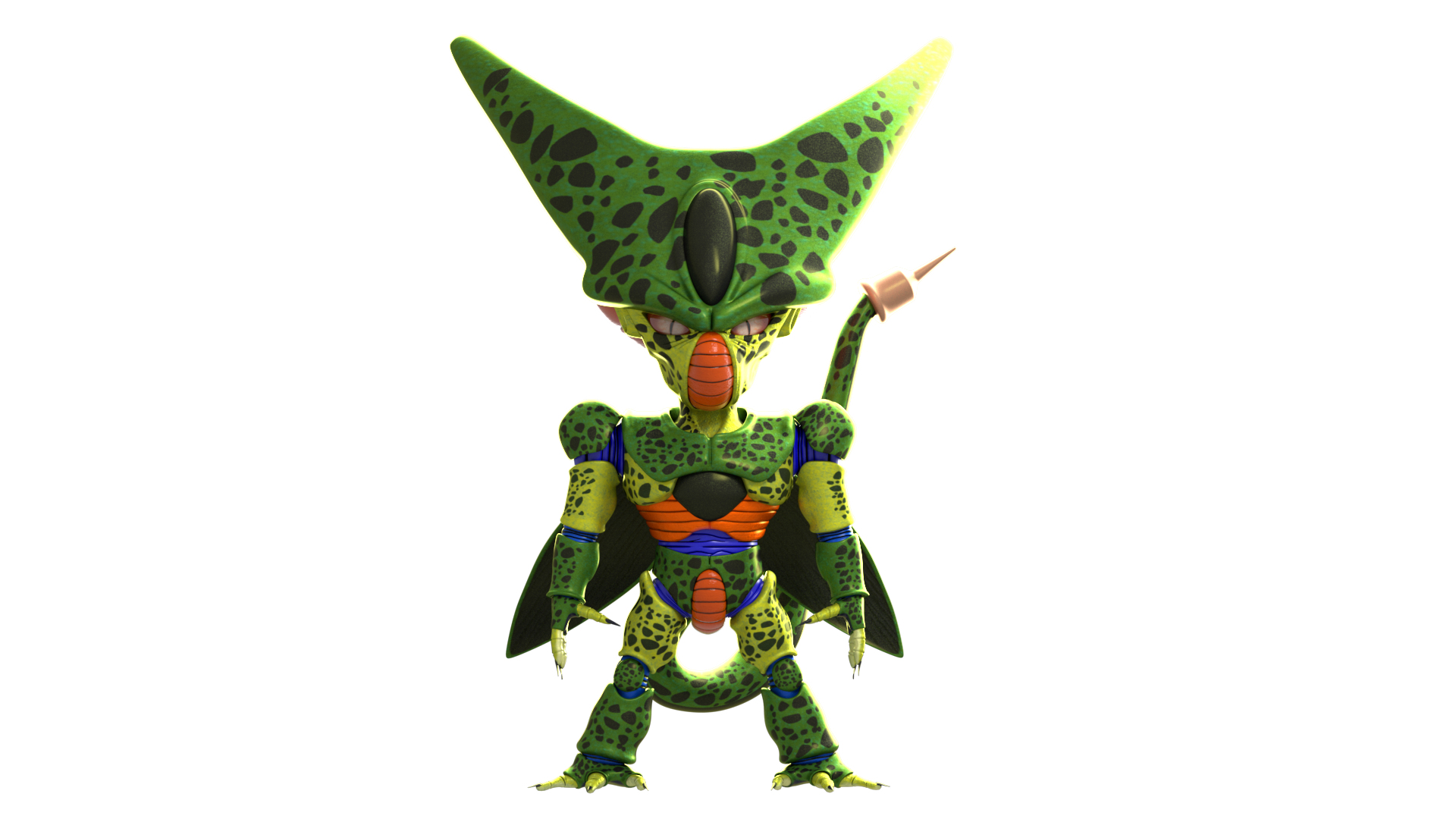 Dragon Ball Sharu Seru Silu Siru Seru Q Version Cartoon Cell 3D Model ...