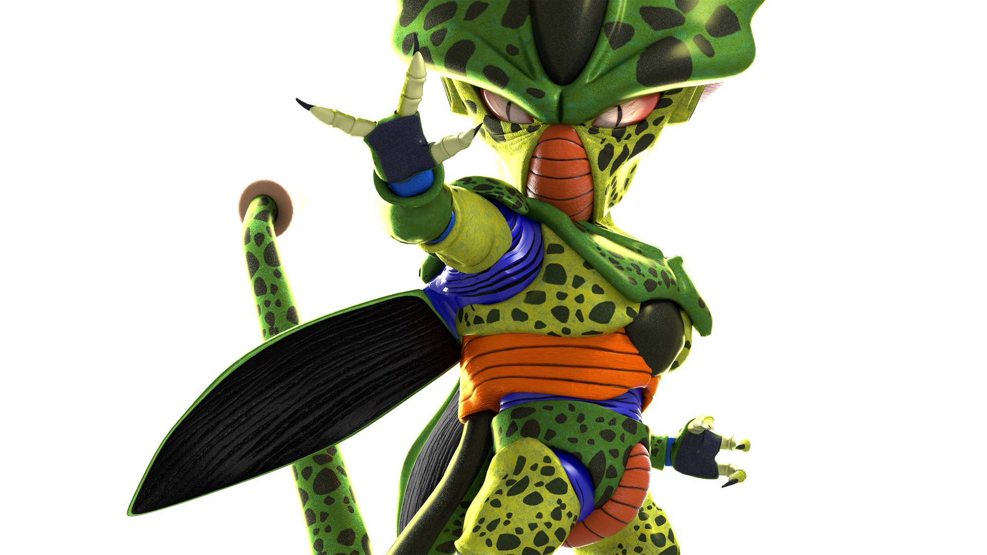 Dragon Ball Sharu Seru Silu Siru Seru Q Version Cartoon Cell 3D Model ...