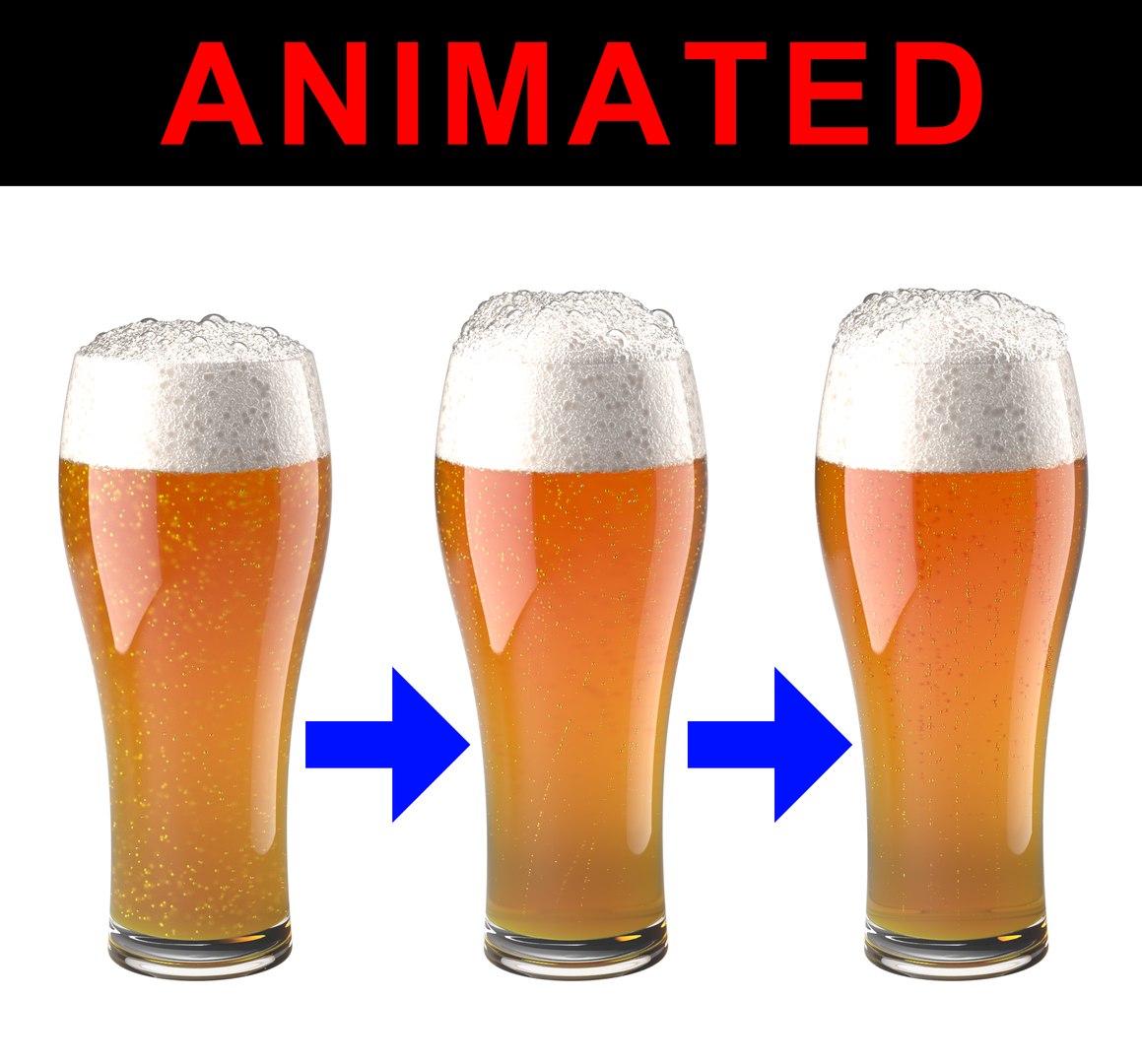 Animated Beer 3D - TurboSquid 1746004