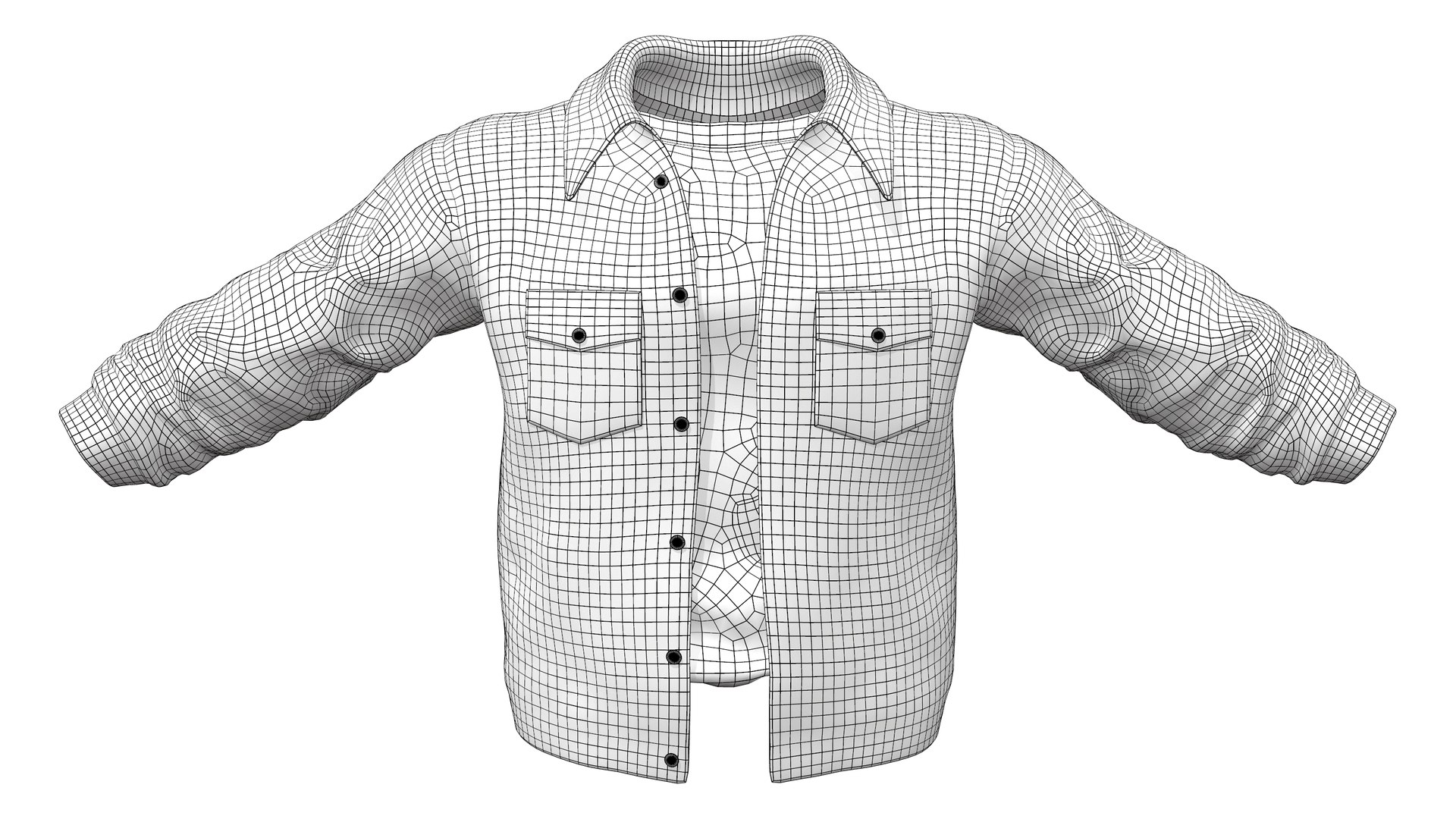 3D model Men Open Front Denim Jacket With TShirt - TurboSquid 2074386