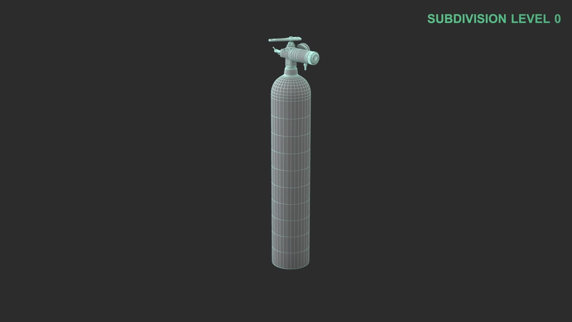 3D Model Oxygen Cylinder Tank - TurboSquid 2340611