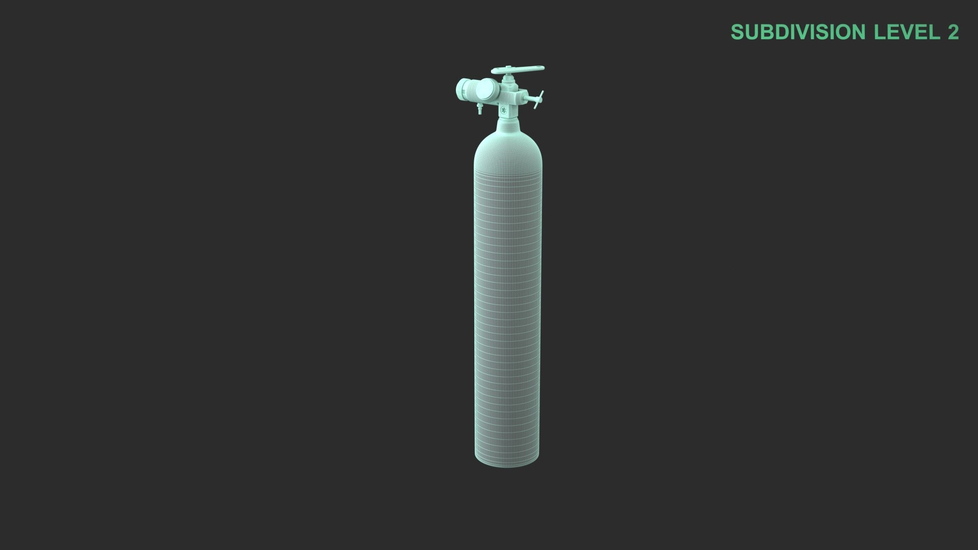 3D Model Oxygen Cylinder Tank - TurboSquid 2340611