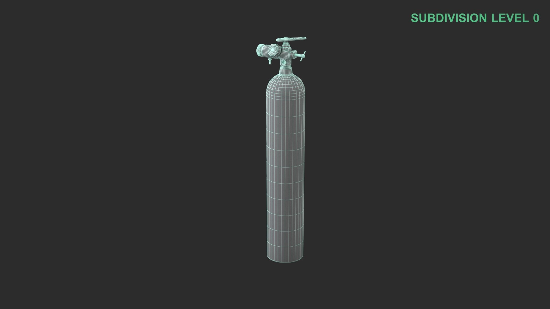 3D Model Oxygen Cylinder Tank - TurboSquid 2340611
