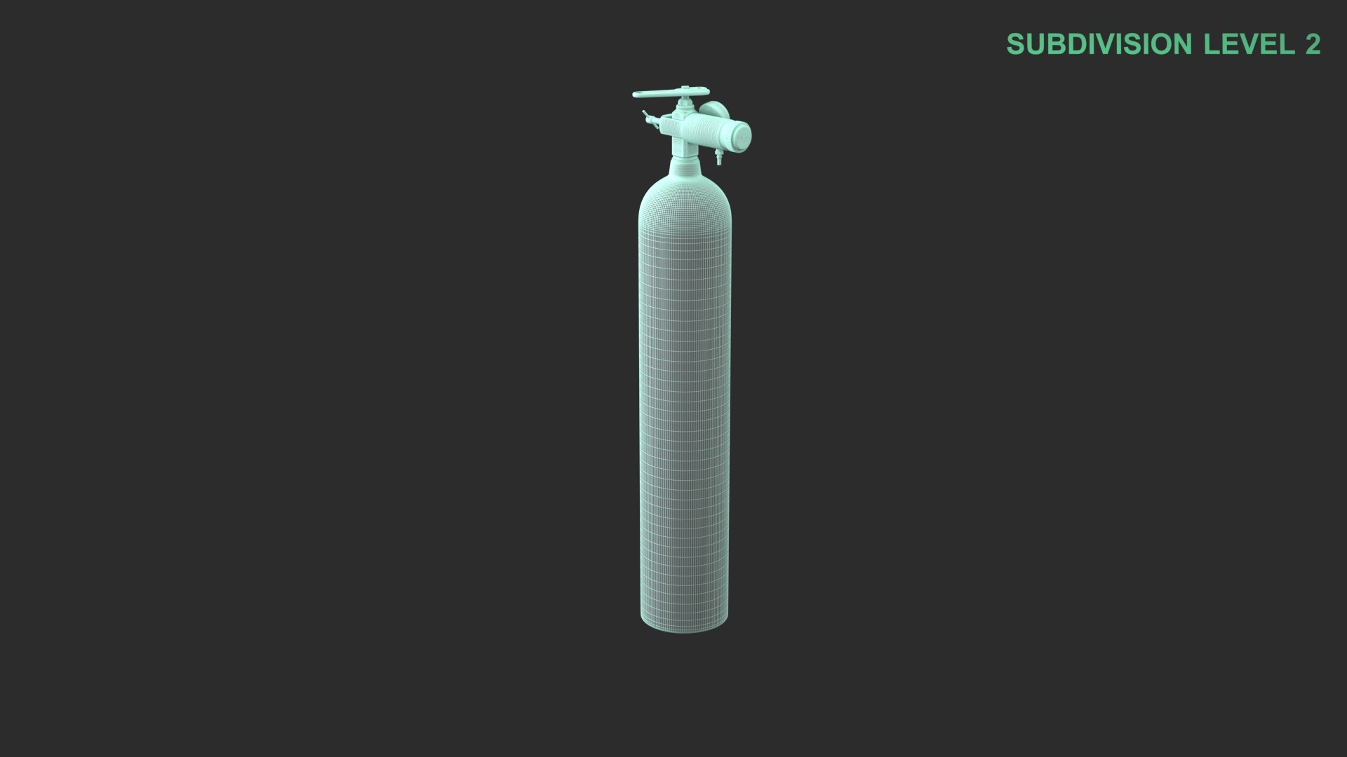3D Model Oxygen Cylinder Tank - TurboSquid 2340611