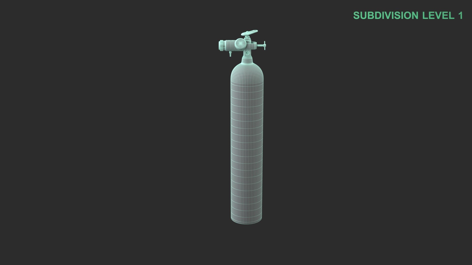 3D Model Oxygen Cylinder Tank - TurboSquid 2340611