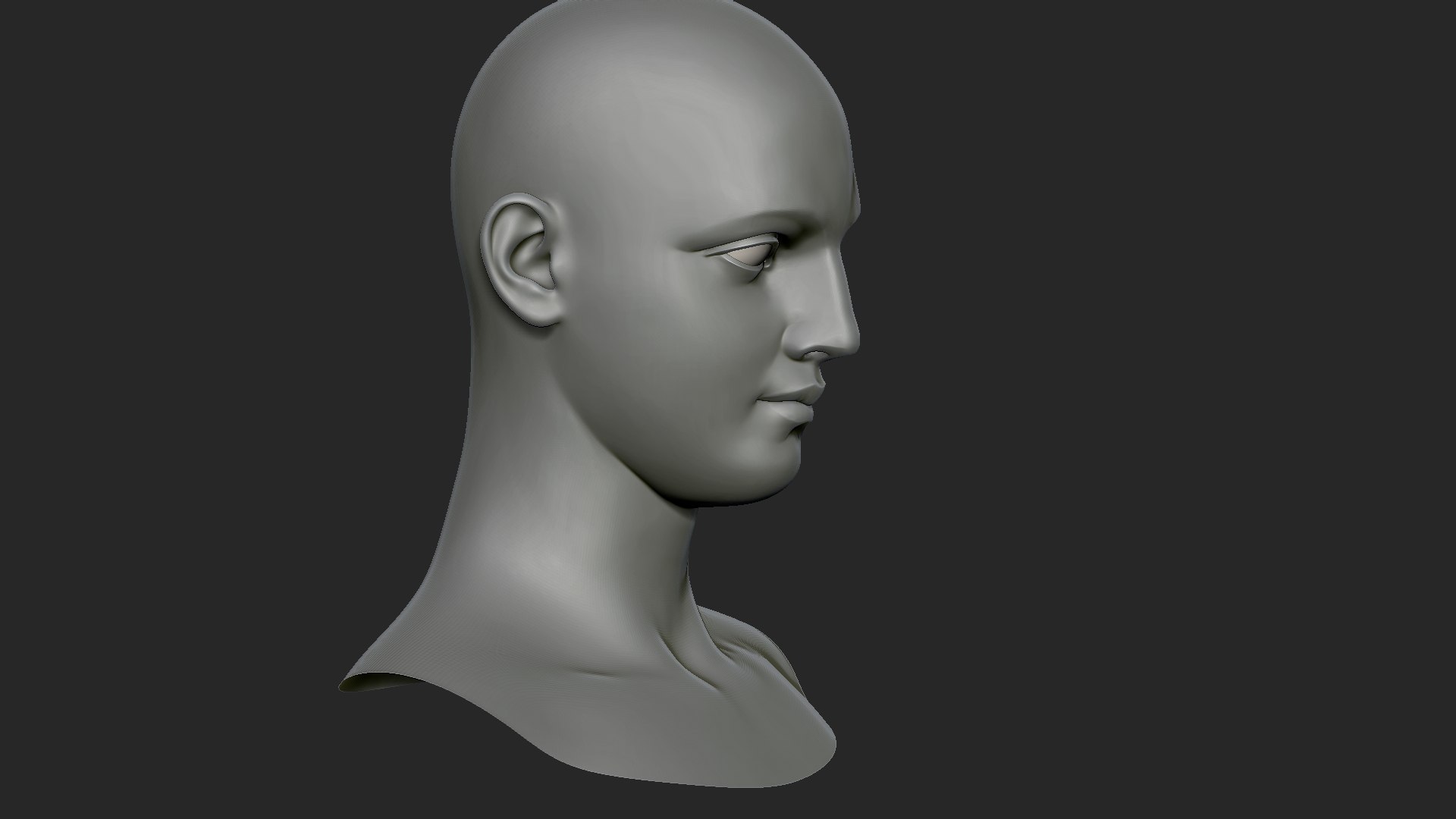 Basic High Model Of Ancient Greek Style Head Sculpture 3D Model 3D ...
