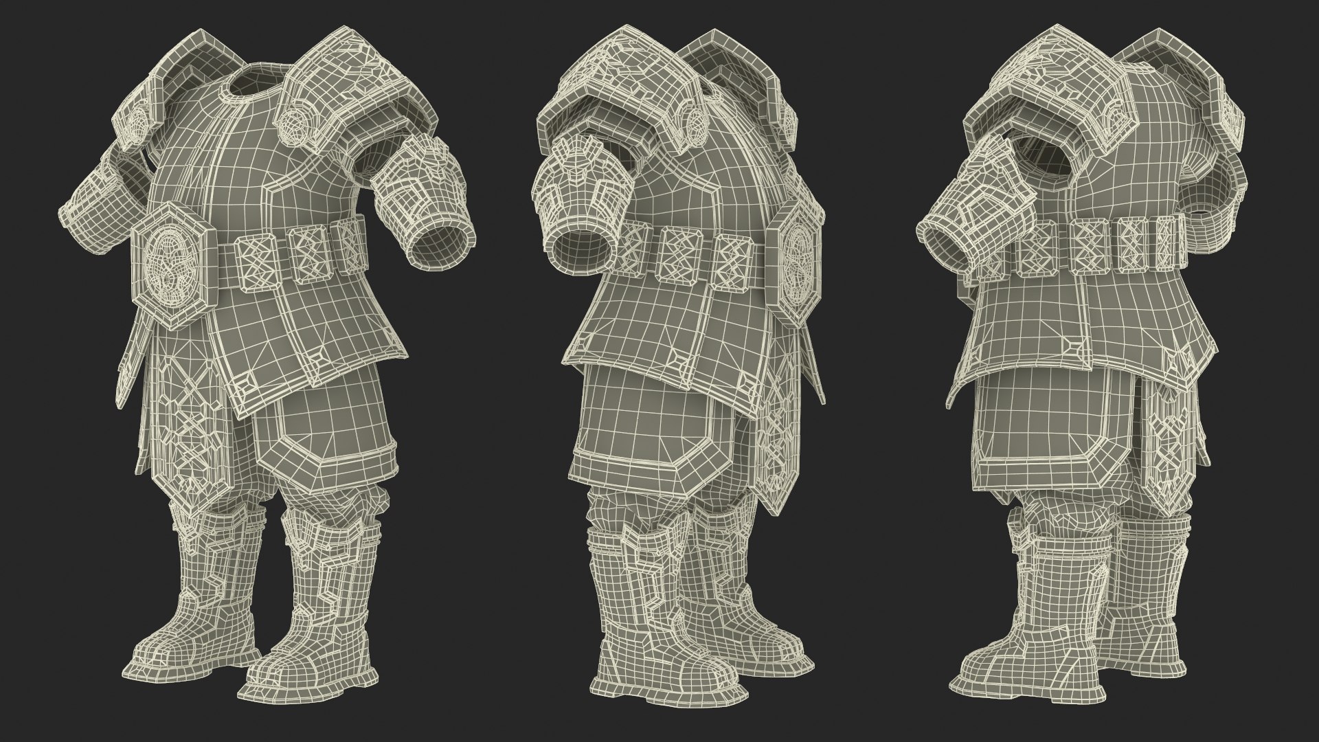 Steel Dwarven Armor With Chainmail 3D Model - TurboSquid 2391451