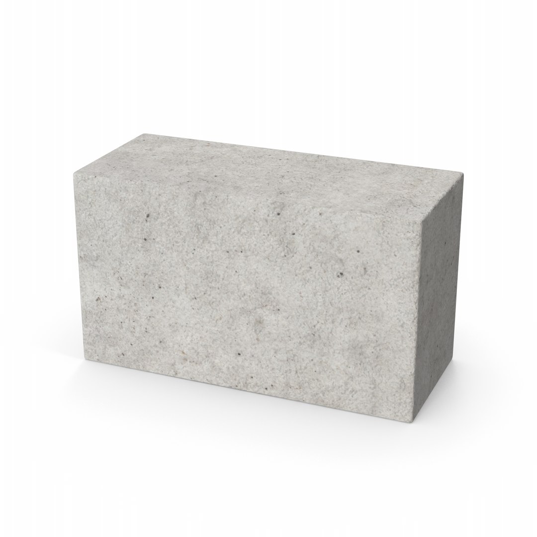 Concrete Block 3D Model - TurboSquid 2140935