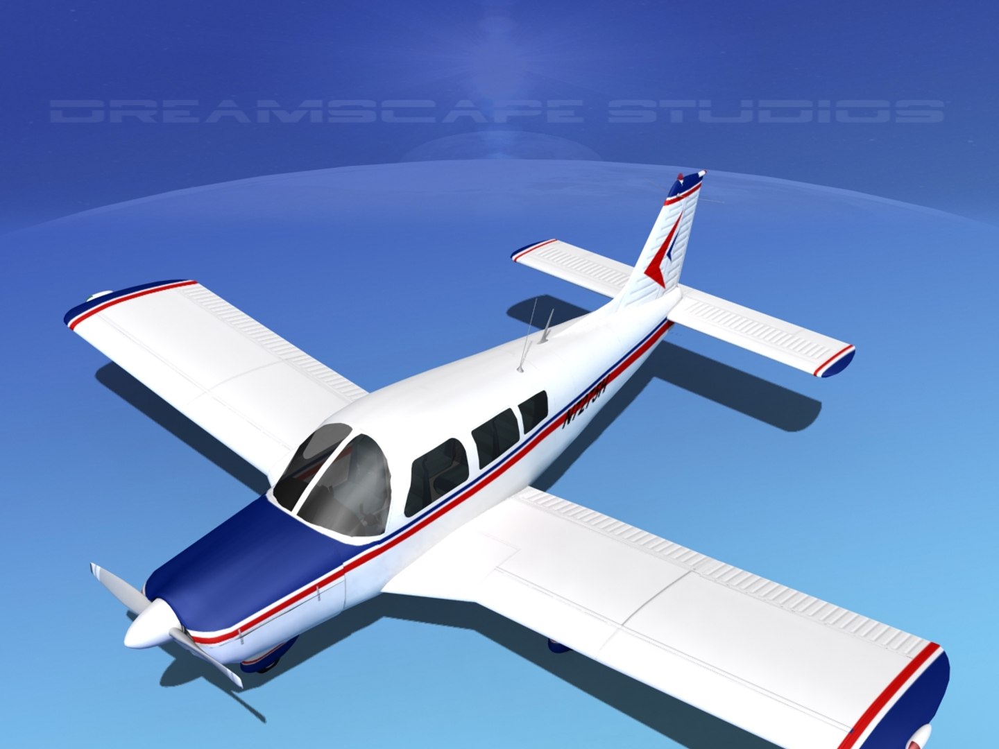 Propeller Piper Pa-28 Pa-28-235 3d Model