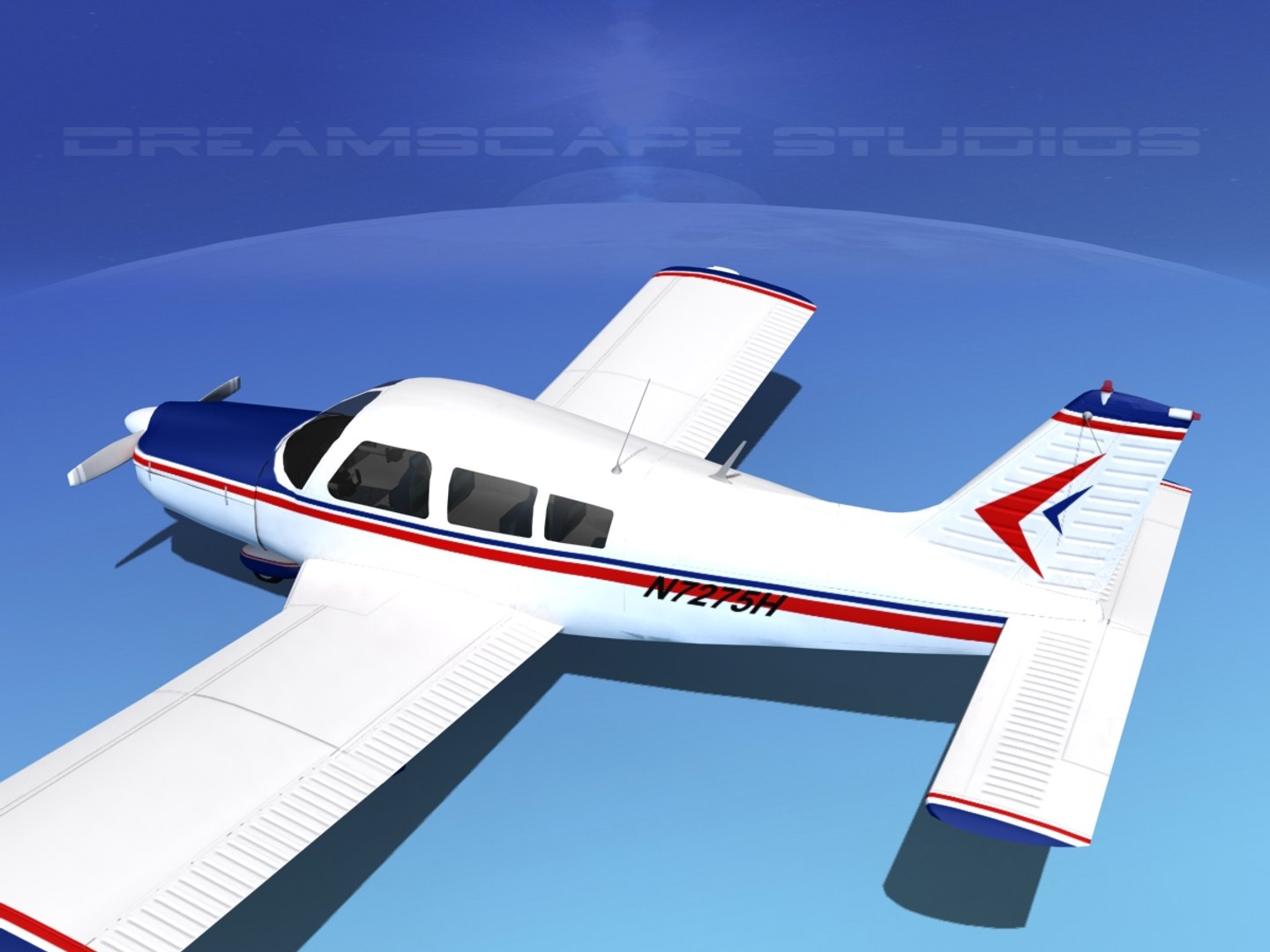 Propeller Piper Pa-28 Pa-28-235 3d Model