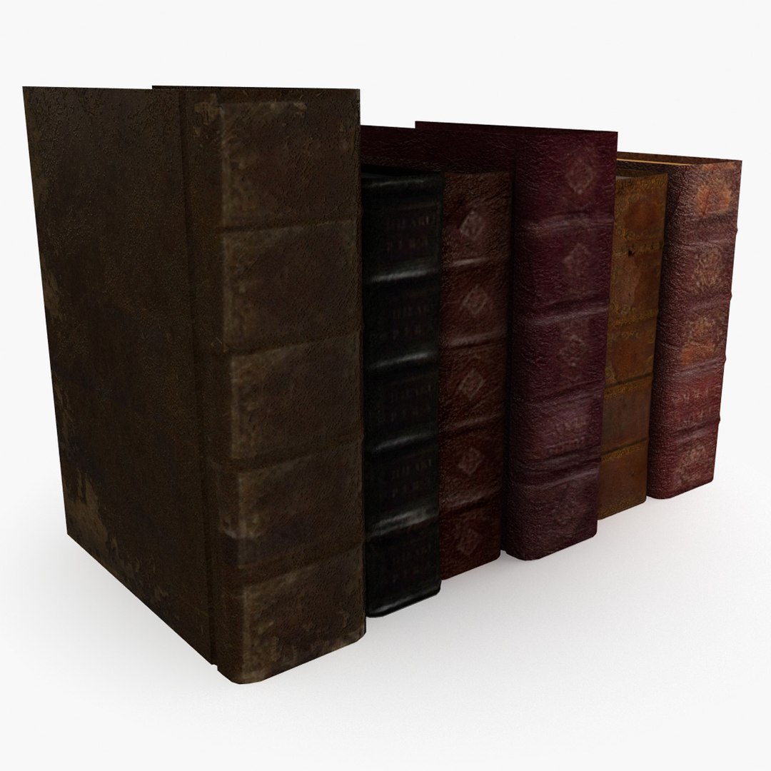 3d old books