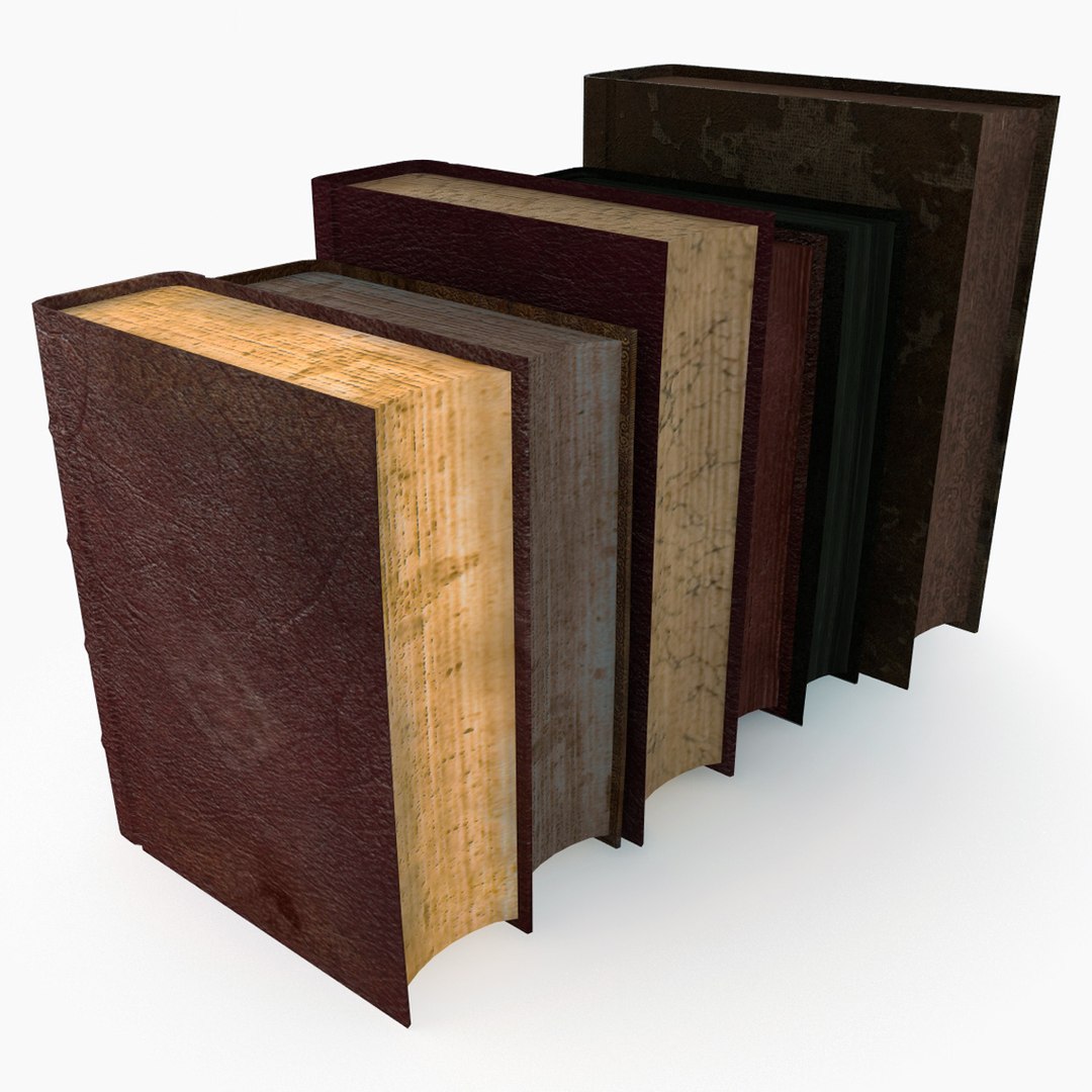 3d old books