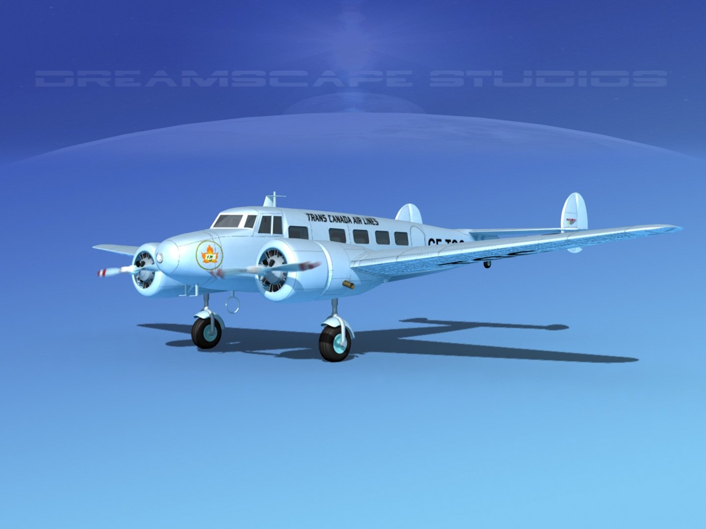 3d Model Of Propellers Lockheed L10 Electra